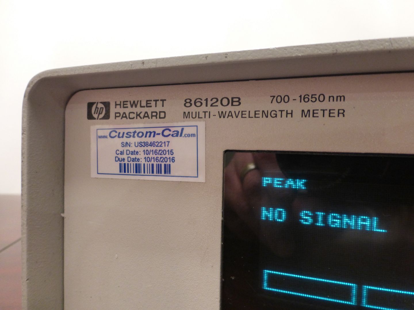 HP Agilent 86120B 700 - 1650 nm Multi-Wavelength Meter - CALIBRATED! - Spaulding Surplus